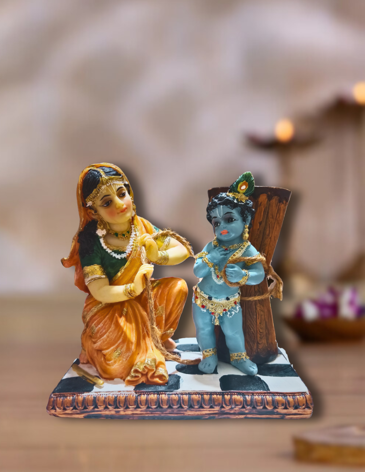 Damodar Krishna With Mata Yashoda From Vrindavan Dham - Gaura Krishna